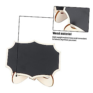 WOFASHPURET 10pcs Wood Decor Wedding Decoration Dining Room Table Decor Place Sign Message Board Signs Table Numbers Blackboard Display Chalkboards Message Board Ornament Mini Blackboard Easel