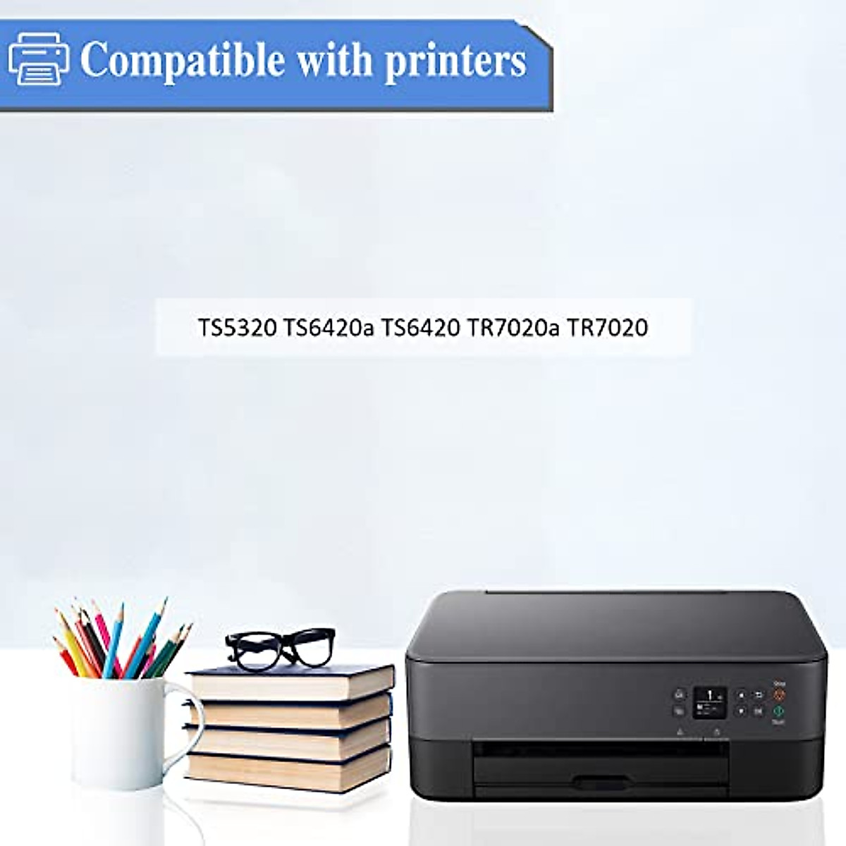 SHUOLEI PG-260XL CL-261XL Ink Cartridges Compatible for Canon 260 261 PG-260 XL PG 260 XL 260XL CL-261 XL Combo Pack for Canon TS5320 TS6420a TS6420 TR7020a TR7020 (2 Packs, 1 Black+1 Tri-Color)