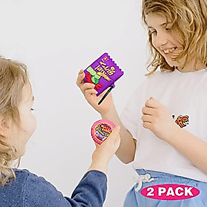 2 Pack Mulafnxal for Airpod 1/2 Case Cute Cartoon 3D Unique Silicone Cover Funny Fashion Fun Cool Character Stylish Design Air Pods Cases Women Girls Boys Teen for Airpods 1/2 Gum&Purple Candy