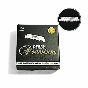 DERBY Barber Razor Premium Single Edge Blade 100 Count SR-05298 (5 Pack)
