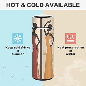 senya Water Bottle African American Women(23) Vacuum Insulated Stainless Steel, Double Walled, 17 Oz,Keep Cold or Hot Water Bottle(226vb1c)