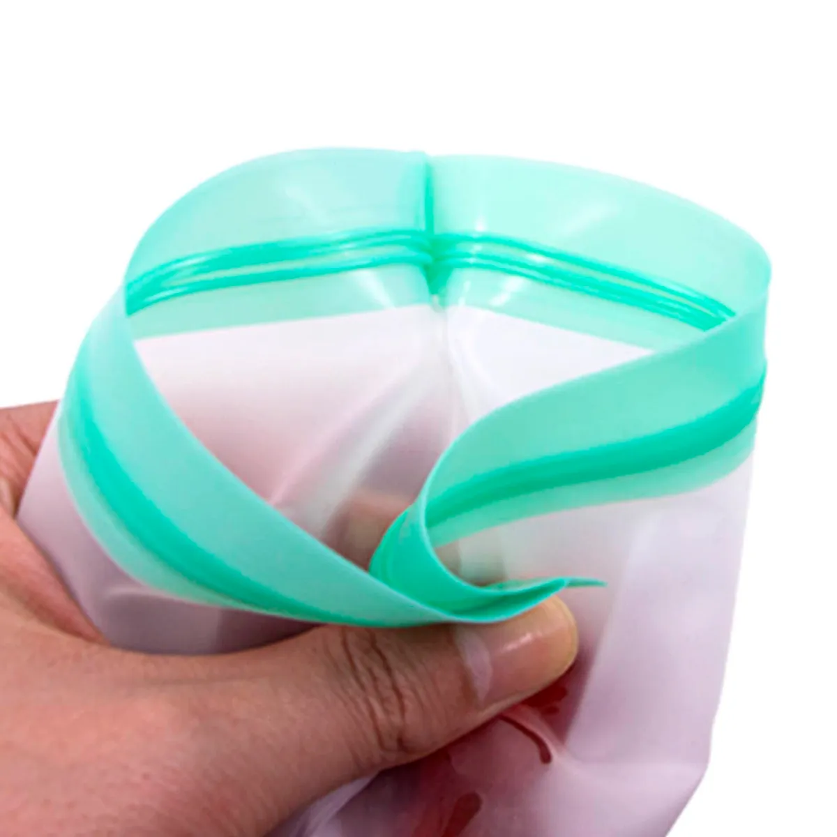 Leak-Proof Zip-Lock Bags | Storage Bags for Fruits, Vegetables, and Meat | Reusable Zip Lock Bags | Silicone Food Storage Bags | Zipper Bag | Set of 6 Bags (2 Small, 2 Medium, and 2 Large)