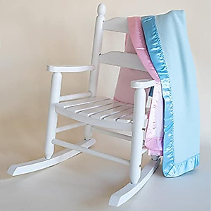 UniBabe Thermal Waffle Weave Baby Blanket with Satin Nylon Trim (Pink), Oversized