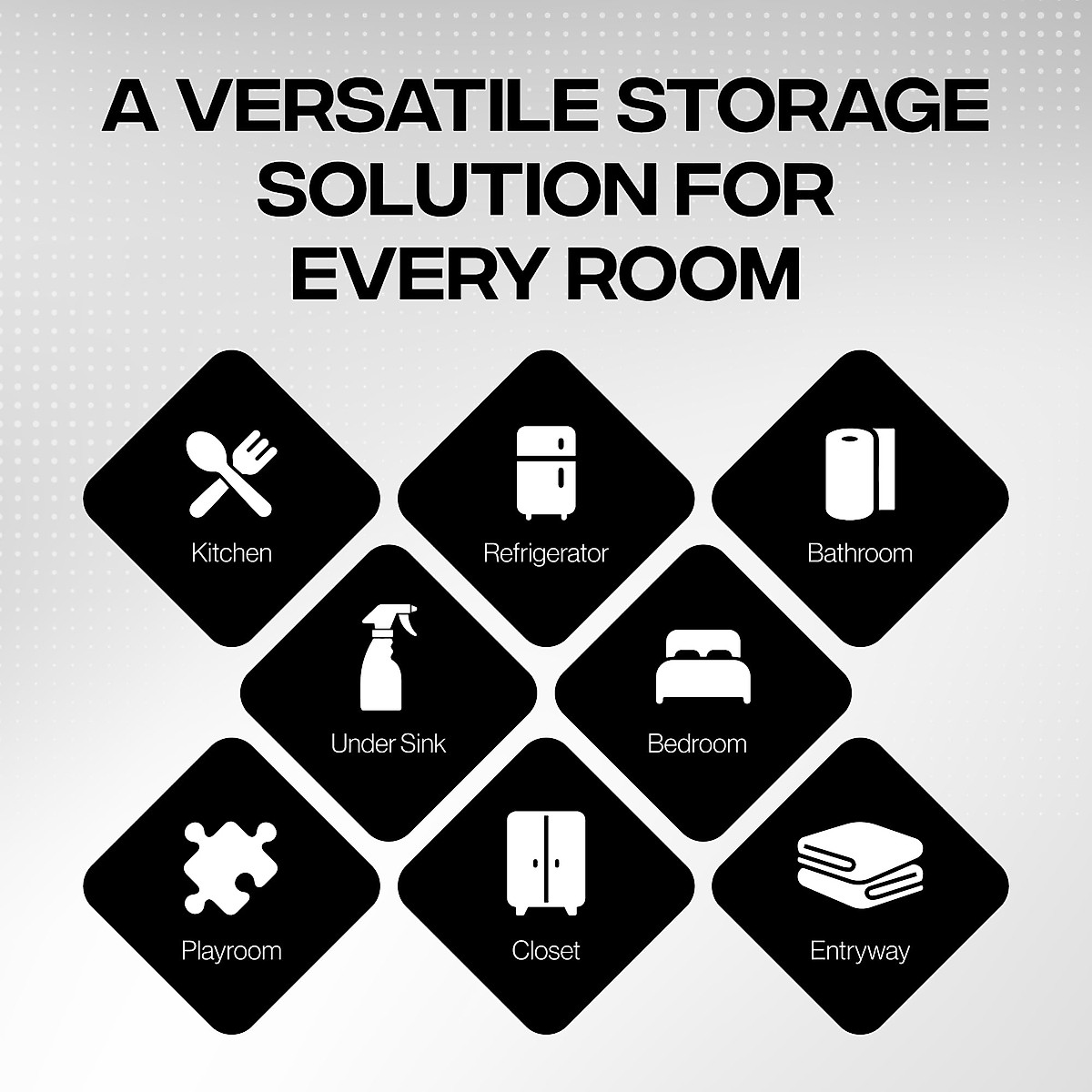 ClearSpace Plastic Storage Bins – Perfect Kitchen Organization or Pantry Storage – Fridge Organizer, Pantry Organization and Storage Bins, Cabinet Organizers