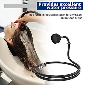 Aomitop Shampoo Bowl Sink Hose with Sprayer,Salon Spray Head Attachment for Shampoo Bowl Faucet Vacuum Breaker, Salons Sink, Barber Shop, Spa, 1/4" Thread