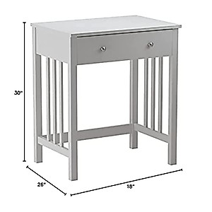 Convenience Concepts Designs2Go Mission Desk with Keyboard Drawer, White