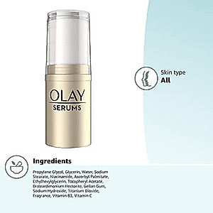 Vitamin C Face Serum by Olay, Skin Brightening Serum Stick with Vitamin C and Vitamin B3, 0.47 Fl Oz