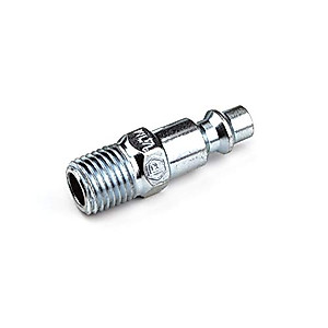 Primefit IP1414MS-B25-P (25 Pack) Industrial Style Air Quick Connect Plugs/Nipples Steel 1/4" x 1/4" Male Npt