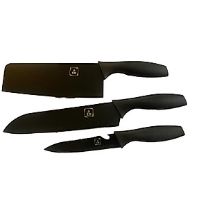 TM MARBLE STAINLESS STEEL 7PIECE KNIFE