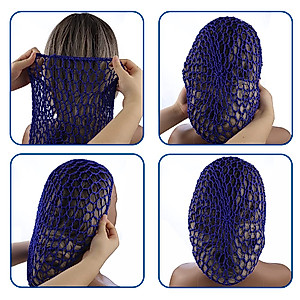 TCOTBE 3 Pcs Mesh Hair Net Rayon Knit Snood Hat Mesh Crocheted Hairnet Sleep Cap Long Hair Cover Ornament Thick Hair Women Hair Net for Sleeping Soft Sleeping Hat Hair Accessories