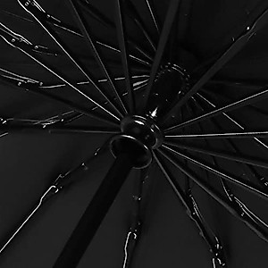 TAPHET Umbrellas Men Women Umbrella Large Windproof Reflective Stripe Reverse Automatic Umbrellas Sun Rain Business Car Travel (Color : Red)