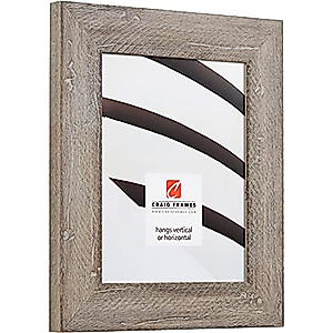 Craig Frames Hatteras, 20 x 24 Inch Picture Frame Matted to Display a 16 x 20 Inch Photo, Boho Rustic Beach Wood