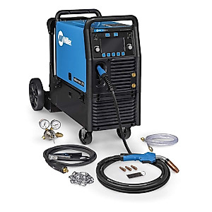 Miller 951766 Millermatic 255 MIG/Pulsed MIG Welder w/EZ-Latch Running Gear- 208/240V