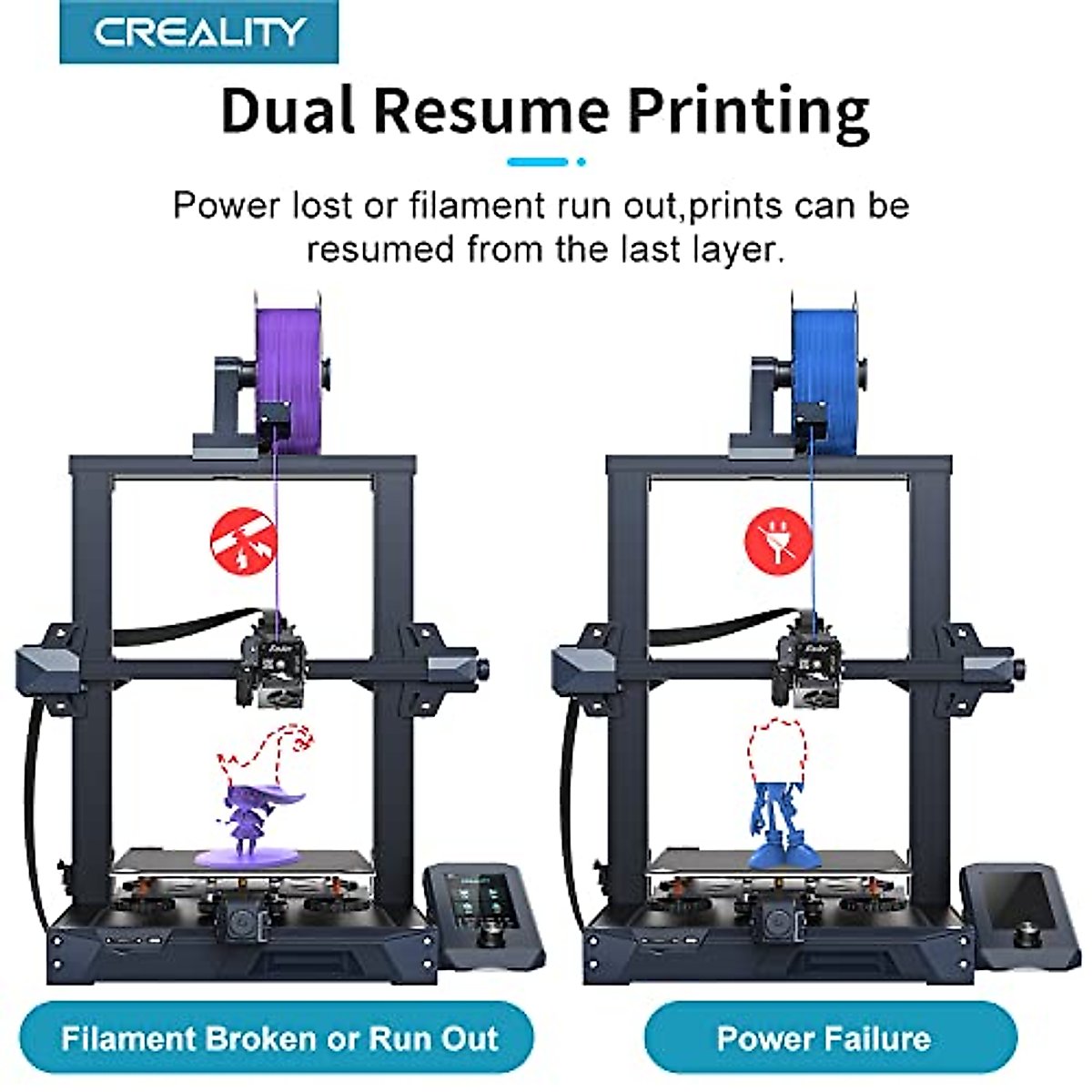 Official Creality 3D Printer Ender 3 S1 with CR Touch Auto Leveling, Sprite Extruder, High Precision Z-axis, Removable PC Build Plate, FDM 3D Printer for Beginners Professional 8.66"x 8.66" x 10.63"