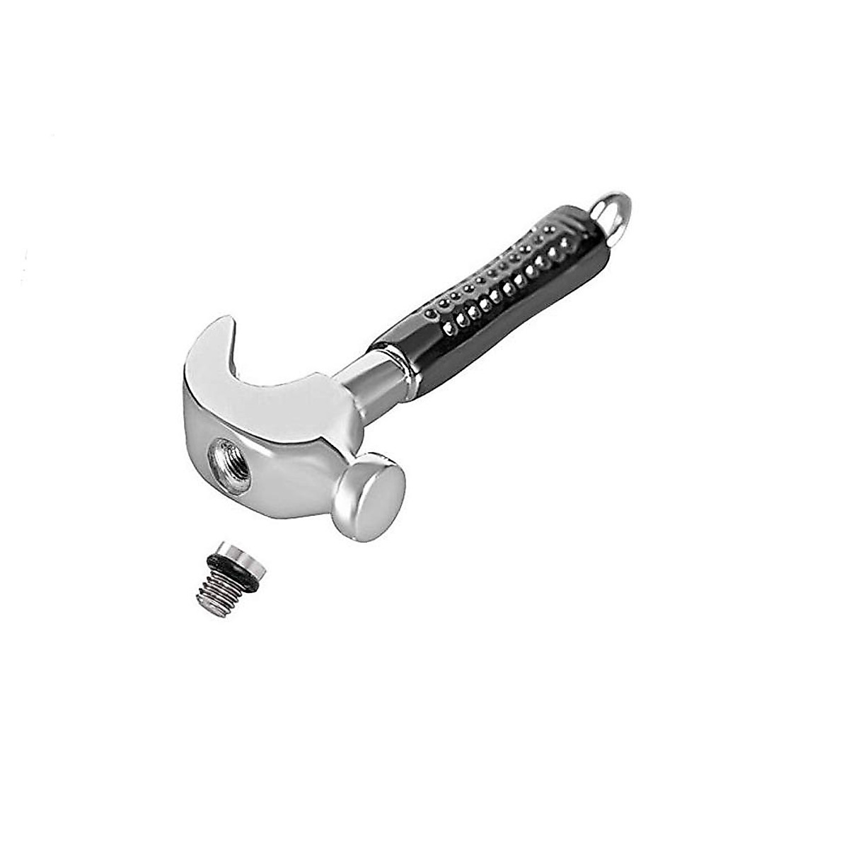 GMXLin Men Hammer Cremation Urn Necklace for Ashes Stainless Steel Pendant Holder Memorial Keepsake for Dad Brother