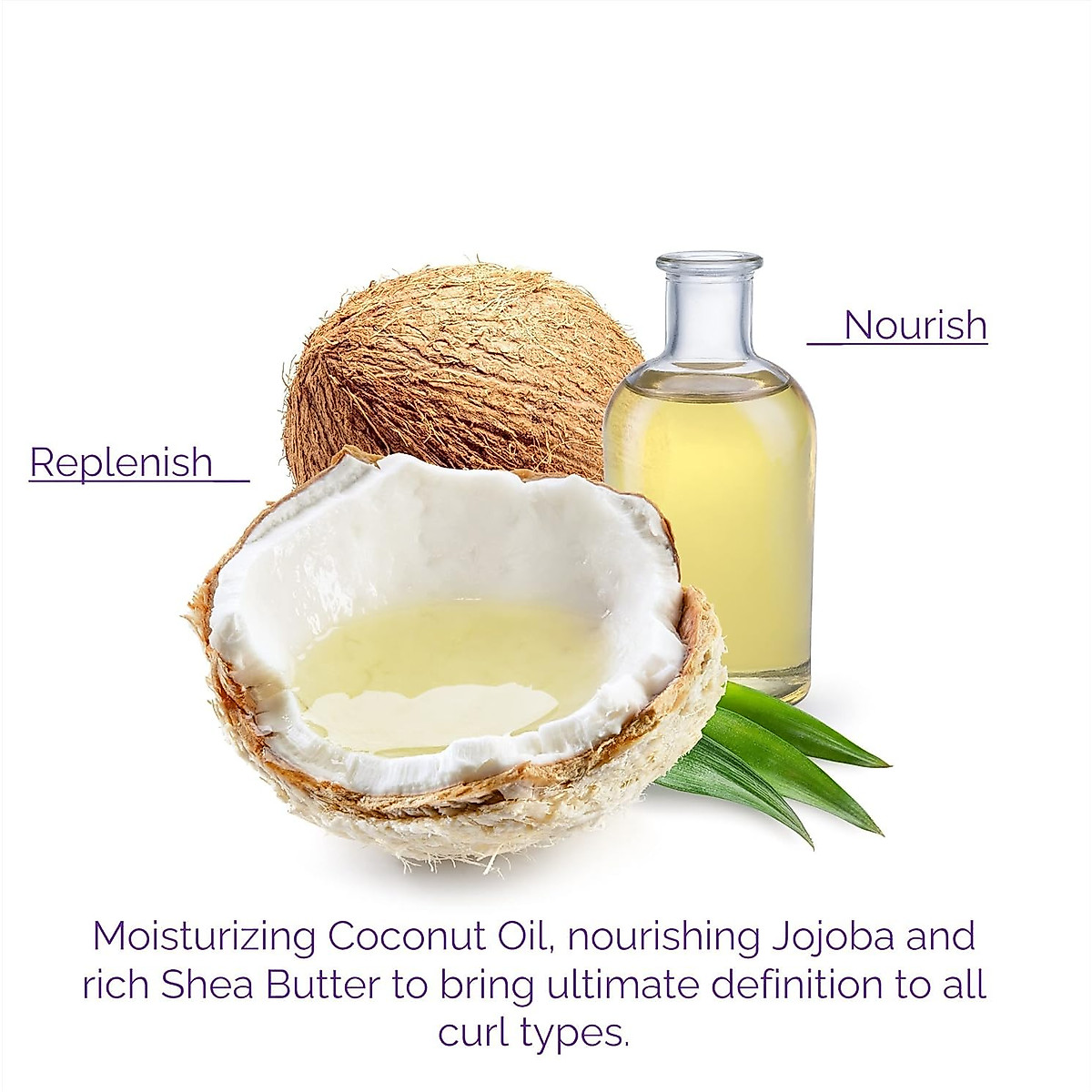 GIOVANNI Curl Habit Curl Defining Conditioner - Conditioner Curly Hair, Condition & Enhance Curls with Coconut Oil, Jojoba, & Shea Butter, Vegan, Cruelty-Free, Silicone Free Curl Conditioner - 13.5 oz