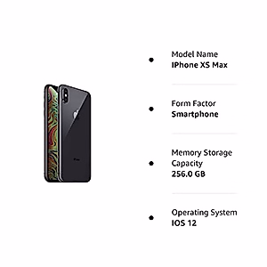 Apple iPhone XS Max, US Version, 256GB, Space Gray - Verizon (Renewed)