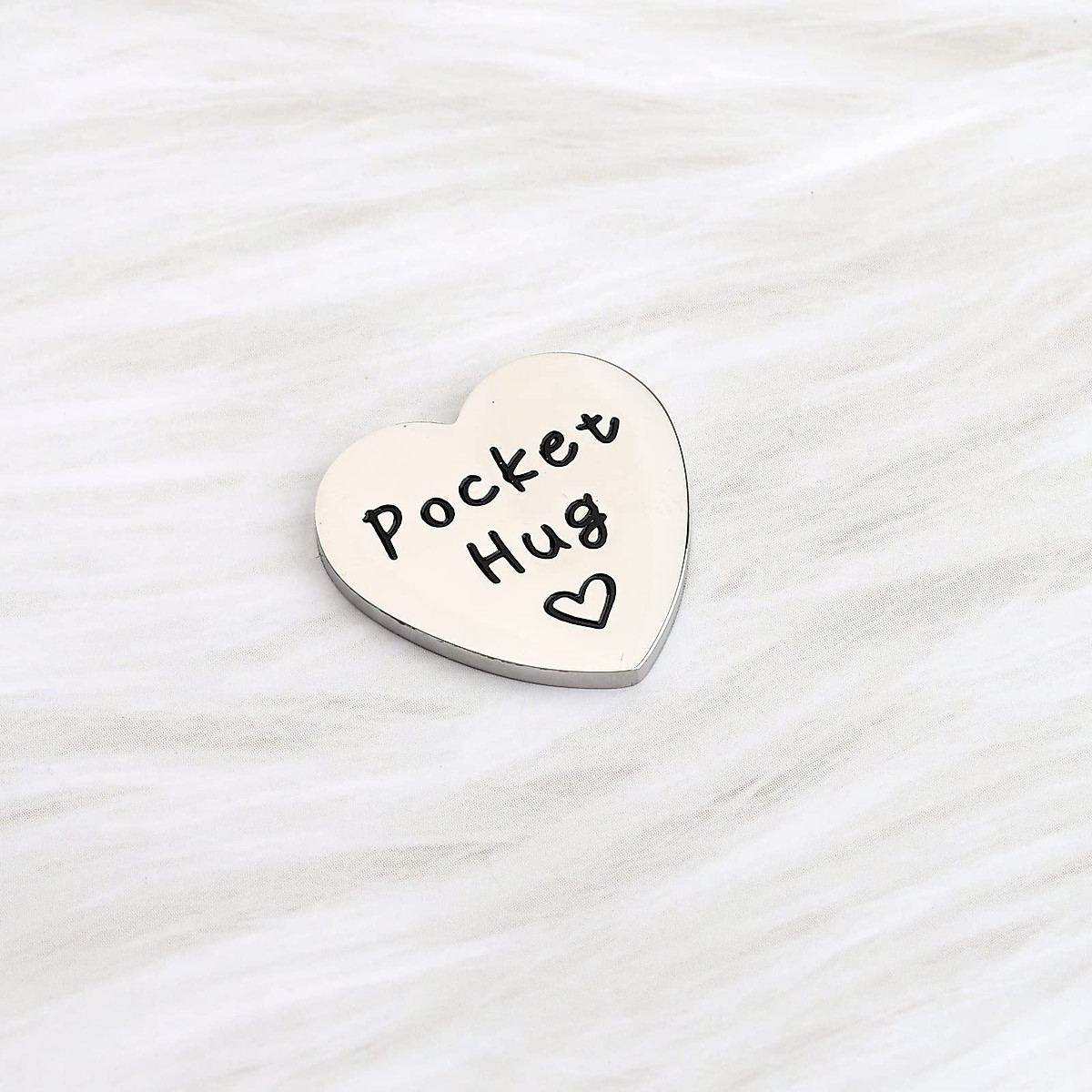 KUIYAI Pocket Hug Token Message Card Gift Encourage Jewelry Best Friends Gift Long Distance Gift Couple Gift Colleague Gift (pocket hug card)