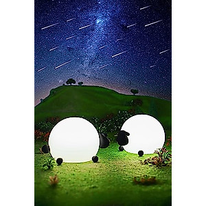 WakeCreator Cute Little Sheep Night Light for Kids with 3 Levels of Brightness Adjustment，USB-C Rechargeable LED Night Light & Tap Control，Cute Lamp，Night Lamp，Aesthetic Lamp