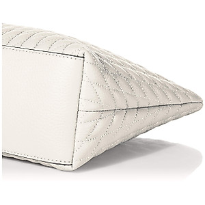 Karl Lagerfeld Paris Womens Karolina Tote Bag, Winter White