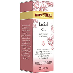 Face Oil, Burt's Bees Hydrating & Anti-Aging Facial Care, 0.05 fl oz Ounce (Packaging May Vary)