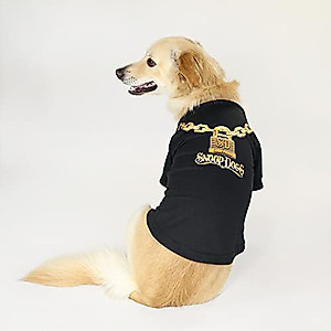 Snoop Doggie Doggs Deluxe Pet T-Shirt, Off The Chain, Large