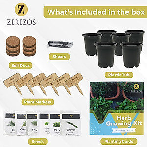 Bonsai Tree Starter Kit for Beginners with Potting Soil Discs, Live Seeds, Small Plant Markers, Gardening Shears, Planter Pots for Growing and Planting Natural Miniature DIY Indoor Gardens