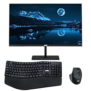 TechMagnet All in one Desktop Computer, Cheetah 4, Intel Core i3 4th Gen 2.9Ghz, 8GB DDR3, 120GB SSD, New 22 inch LED, MTG Wireless Ergonomic Keyboard Mouse, WiFi, Windows 10 Pro (Renewed)