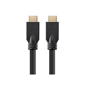 Monoprice HDMI Cable - 15 Feet - Black (No Logo) | High Speed, 4K@60Hz, HDR, 18Gbps, 26AWG, YUV 4:4:4, CL2, Compatible with UHD TV and More - Commercial Series