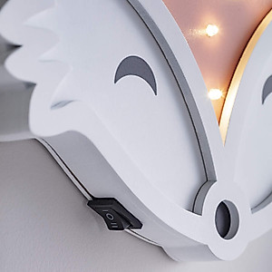 Lights4fun, Inc. Fox Battery Operated LED Wall Night Light