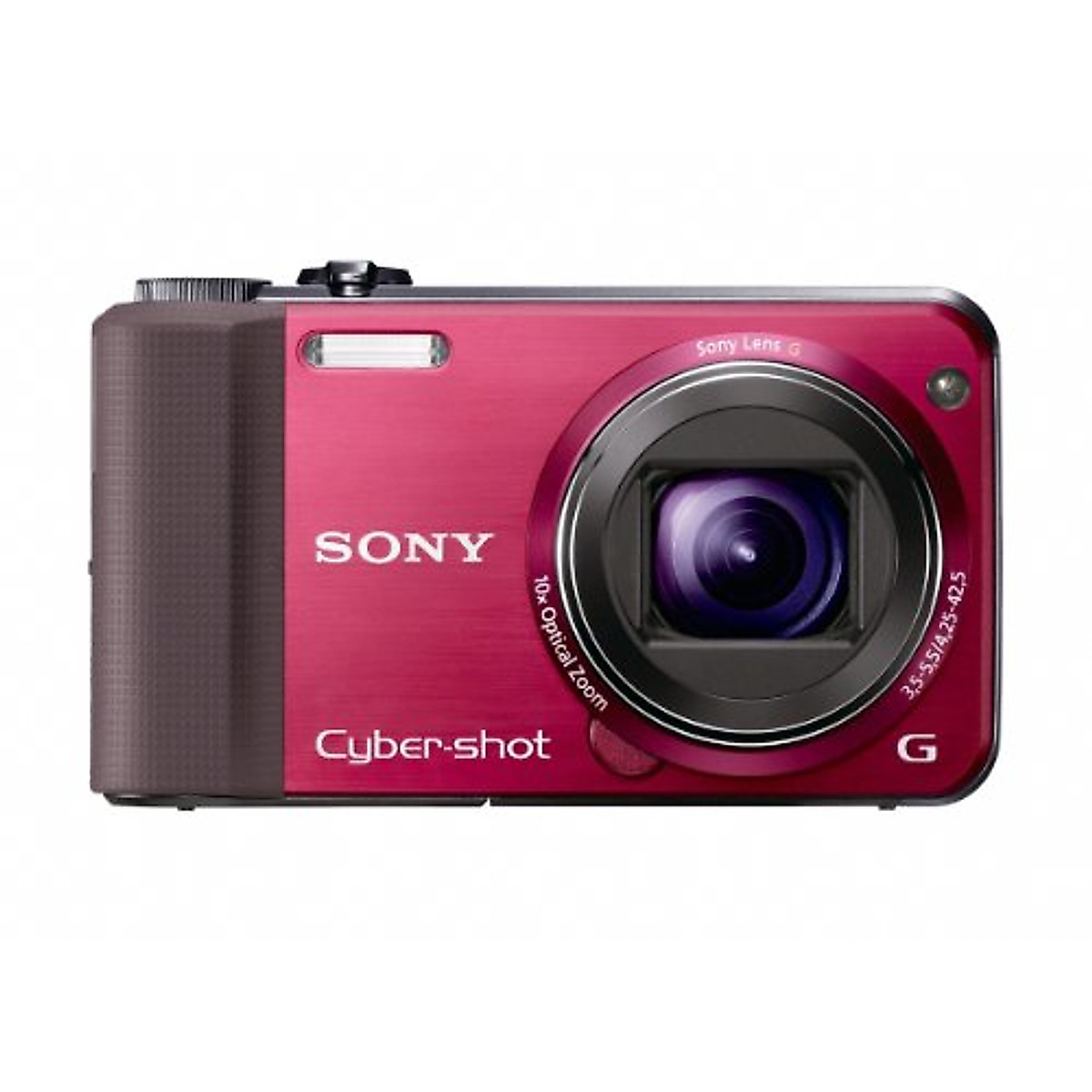 Sony Cyber-Shot DSC-HX7V 16.2 MP Exmor R CMOS Digital Still Camera with 10x Wide-Angle Optical Zoom G Lens, 3D Sweep Panorama, and Full 1080/60i HD Video (Red)