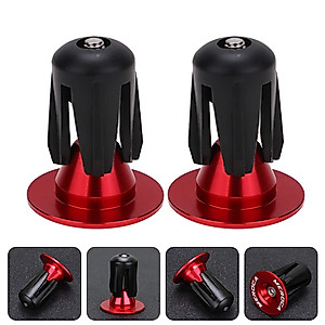 BESPORTBLE 1 Pair Bicycle Handlebar Aluminum Handle Bar Ends Bike Accessories Bar End Plugs Mountain Bike Handlebar Plugs Cycling Supplies Bike Handle Plugs Handlebars End Plugs Bike Supplies