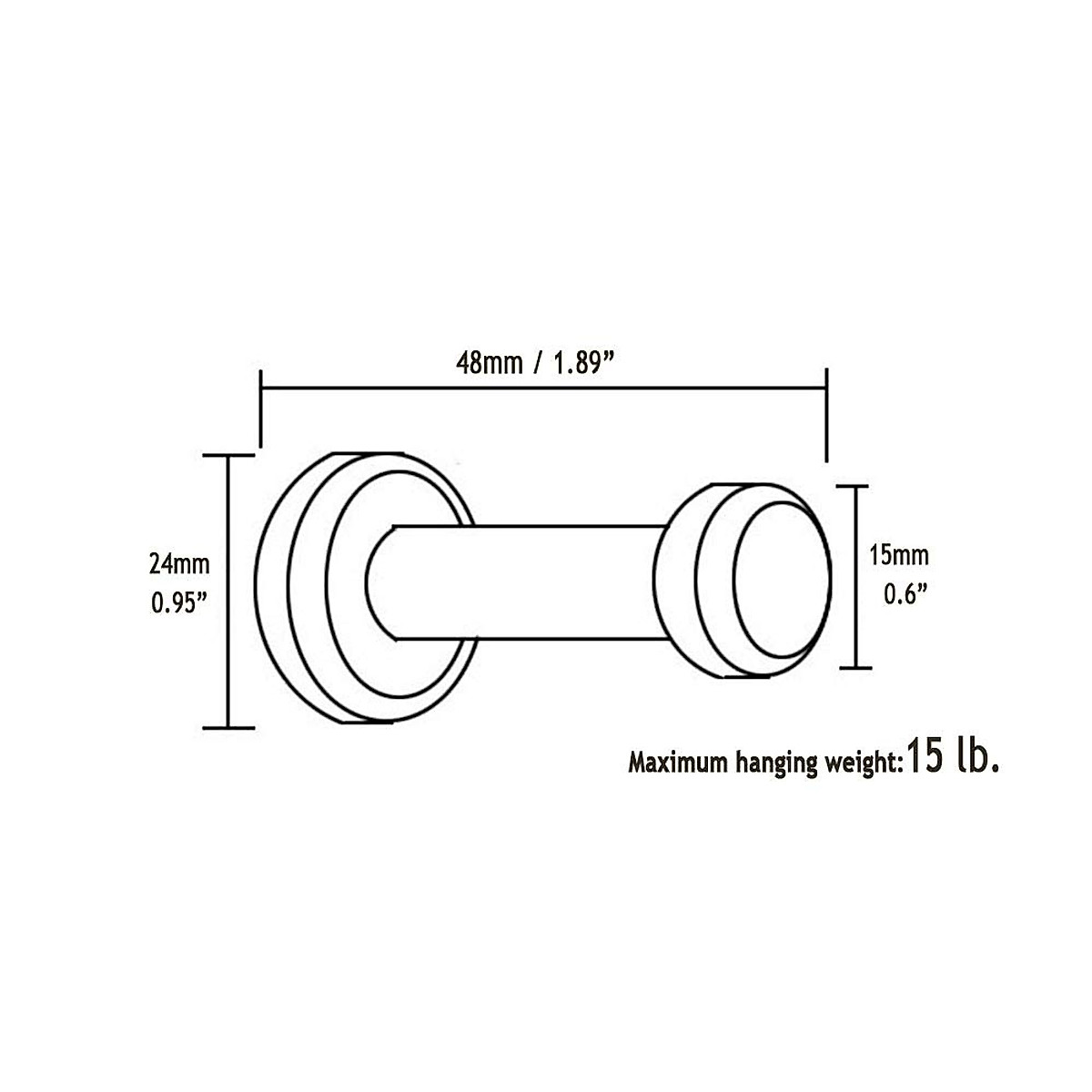 eForwish Robe Towel Hook Brushed Red Copper, Simple Brass Bathroom Robe Hook,Hand Towel Holder,Heavy Duty Clothes Hanger for Wall or Cloakroom,2 of Pack