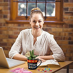 Newtay 24 Pcs Christmas Teacher Appreciation Gifts for Women Daycare Gifts for Christmas Thanks for Helping Me Grow Pot Teacher Notepad Sets Teacher Metal Bookmarks Thank You Gifts from Students