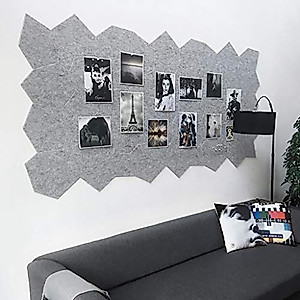 Felt Message Board, Creative Photo Wall, Nordic Background Wall, Gray Office Display Board Bulletin Board