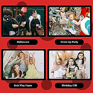 INNOCHEER Ladybug Costume for Girls 2-10, Halloween Costumes for Kids Girls Ladybug Costume Toddler with Accessories Toys, M (4-5years Old)