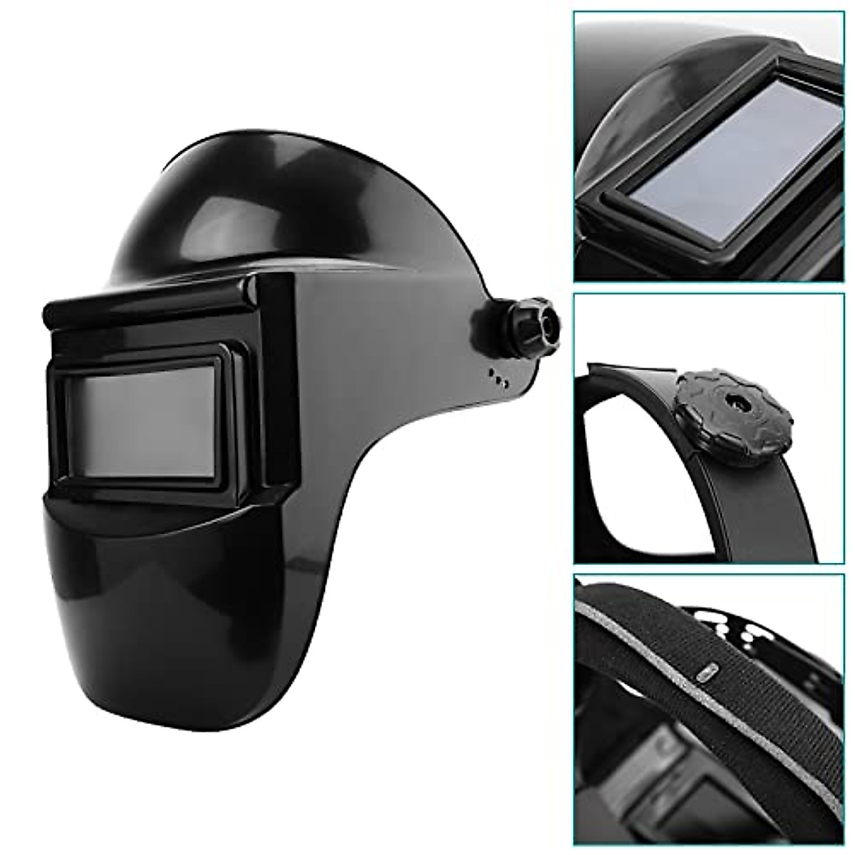 Welding Helmet Solar Auto Darkening Flat Flip Welding Half Helmet Grinding Welder Shield UV Infrared Protection for ARC MMA MAG TIG Plasma Cutting.