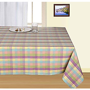 Urban Villa Easter Tablecloth Buffalo Check Table Cloth Tabletop Cover Kitchen Dining Tablecloth 100% Cotton Great Parties Wedding Holiday Dinner Easter Rectangle 60X102 Inches 8-10 Seats Table Cloth