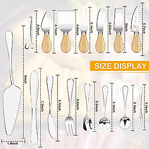 27PCS Cheese Knife Set,Cheese Spreaders for Charcuterie Board, Stainless Steel Cheese Slicer Knife Cheese Spatula Set Charcuterie Accessories Charcuterie Utensils with Serving Tongs Spoons Forks