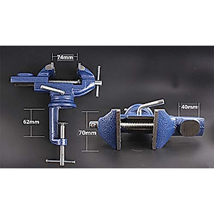 Vise Universal Rotate 360° Work Clamp-on Vise Table Vise, 3"