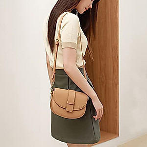 YXBQueen Crossbody Purses for Women Leather Medium Shoulder Bag with Adjustable Straps