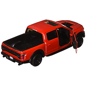 Motormax 79344RD 1: 27 W/B - 2017 Ford F-150 Raptor, Red