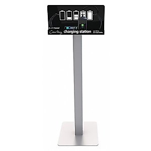 KwikBoost Free Standing Cell Phone Charging Station | Multi-Device Retail Kiosk with 8 Charger Ports | Compatible with Apple iPhones, iPads, Samsung, Android, Tablets and More!