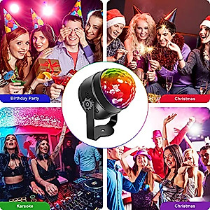 Litake Party Lights,Strobe Lights for Parties,Sound Activated Disco Ball Lights with Remote,RGB 7 Colors Changing Disco DJ Lights for Home Party Room Dance Club Xmas Birthday Wedding Show -2 Packs