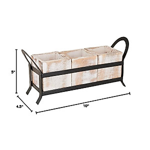 CUT02WW Wooden Utensil Cutlery Holder Caddy Flatware and Silverware Organizer Spoons, Forks, Knifes and Napkin Supplie