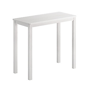 Max & Lily Modern Farmhouse Wood Desk, White Wash