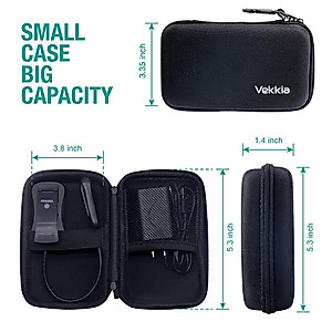 Vekkia Book Light Set with Charger, Clip on Reading Light in Bed with 3 Brightness, Up to 60 Hrs, Rechargeable, Eye-Care Warm LED for Read Before Bed (Incl Travel Case, Cable)