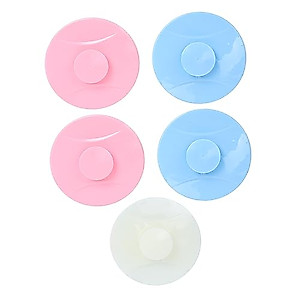 5pcs Workshop Sink Gadget Kitchen Sink Gadget Sink Covers Bathtub Plugs Sucker Sink Plug Bathroom Sink Gadget Odor-Proof Sink Cover Drainer Silicone Sink Cover
