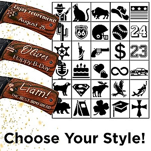 Grand Way Customized Pocket Knife - Personalized Gift for Men & Women Dad Birthday Presents Dads Father Husband Mens Gifts Him Anniversary Ideas 0207 PS