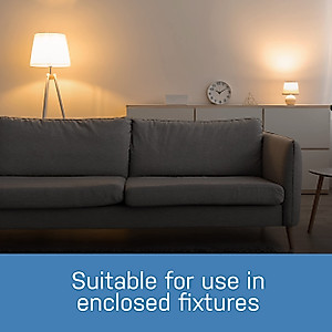 FEIT ELECTRIC A450/850/10KLED/4 4-Pack 40W Equivalent 5.5 Watt Non-Dimmable A19 LED Light Bulbs, 4.4" H x 2.35" D, 5000K Daylight, 4 Piece